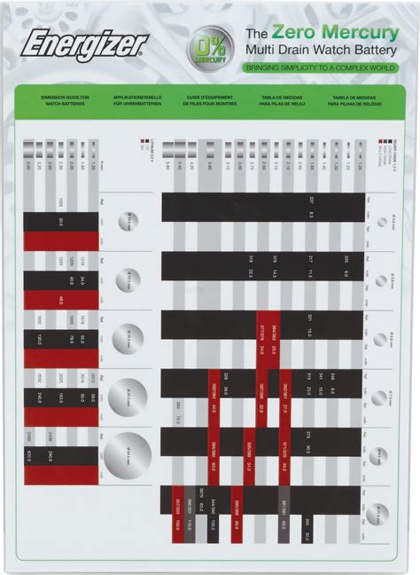 Energizer Battery Conversion Chart Button Cell Battery Cross Reference
