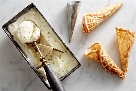 Lime Cardamom Buttermilk Frozen Yogurt Recipe King Arthur Baking