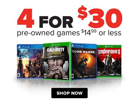 Used Video Games And Pre Owned Consoles And Accessories Gamestop
