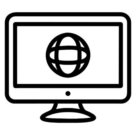 Premium Vector Computer Icon Outline