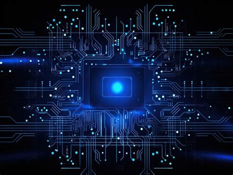Abstract Electronic Circuit Board Background Premium Ai Generated Image