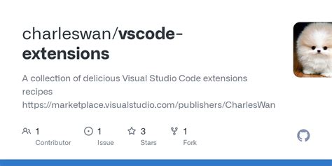 Github Charleswan Vscode Extensions A Collection Of Delicious Visual Studio Code Extensions