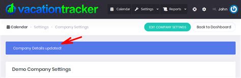 How Do I Edit My Company Settings VacationTracker Support