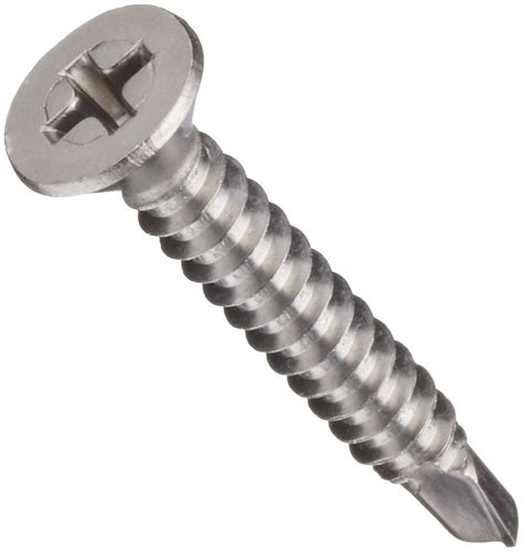 Jp Stainless Steel Sheet Metal Screw Plain Finish Flat