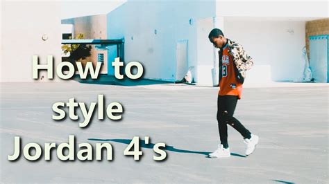 How To Style Jordan 4s White Cement 4 Outfits Youtube