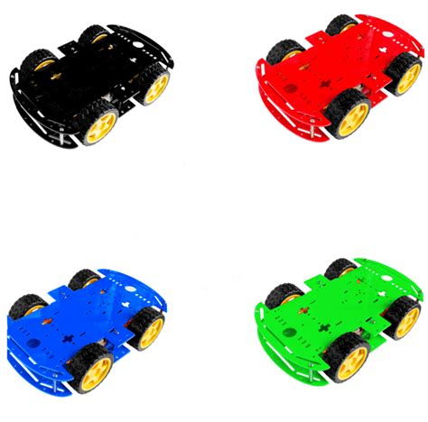 4 Colors 4wd Smart Robot Car Chassis Kits For Arduino Nyereka Tech Stem And Iot Raspberry