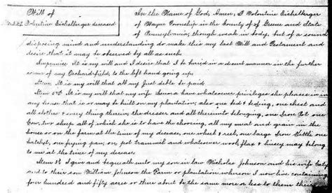 Valentine Eichelberger Will Transcribed