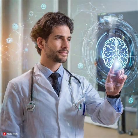 Um médico a usar inteligência artificial para melhorar a sua prática de
