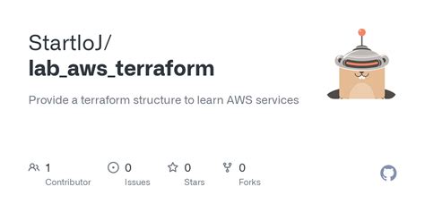 github startloj lab aws terraform provide a terraform structure to