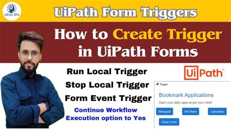 How To Create Triggers In Uipath Forms Uipath Form Triggers