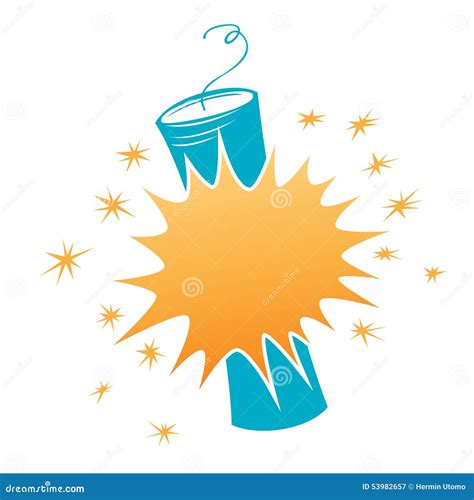 Exploding Firecracker Stock Vector Illustration Of Exploding 53982657