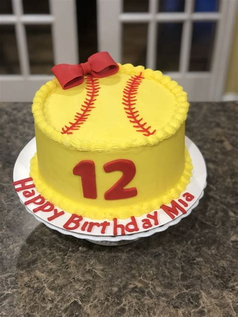 Softball Themed Cakes