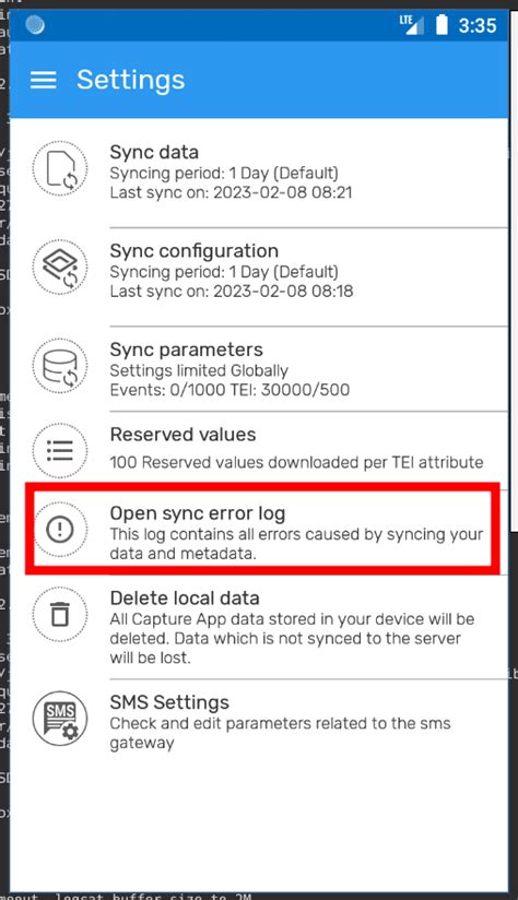 android application data entry error support assistance technique