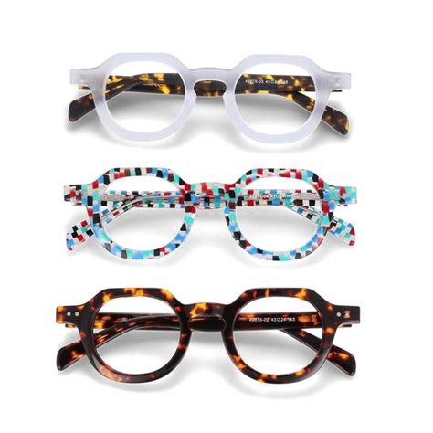 Enos Retro Acetate Optical Glasses Frame Eyeglasses For Women Mens