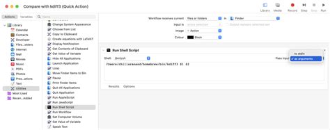 Automator Quick Action For KDiff3 In Finder Avil Page