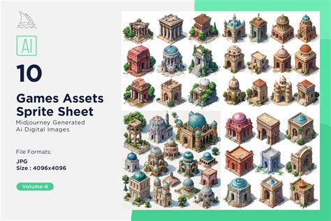 Games Assets Sprite Sheet Set Graphic By Shahsoft · Creative Fabrica