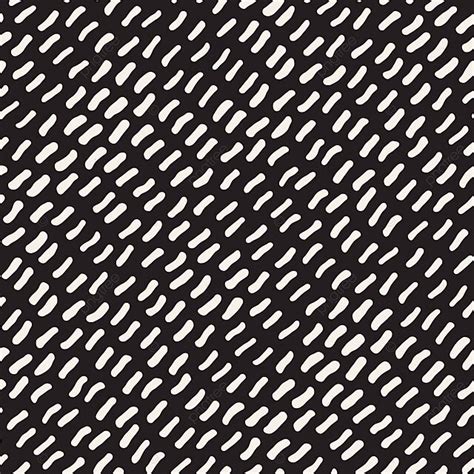 Handdrawn Diagonal Dashed Lines Pattern In Vector Seamless Design