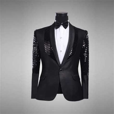 Mens Blazer Jacket Stage Costumes For Singers Stage Clothing For Men