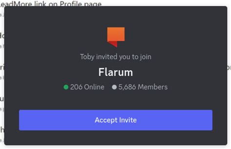 Discord Invite Link Is Not Valid Issue Flarum Framework GitHub