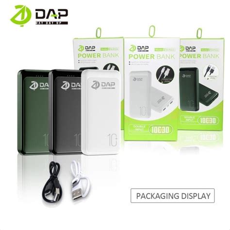 Jual DAP Power Bank D P111 PowerBank 10 000 MaH Dual Input Output Type