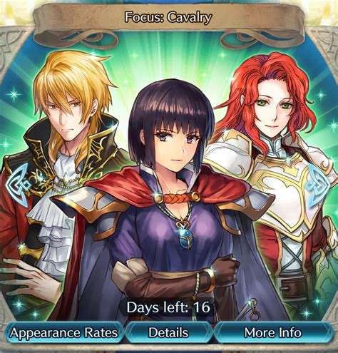 Fire Emblem Heroes Focus Cavalry Summoning Focus Is Live