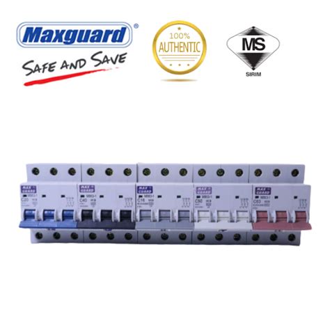 Maxguard GENUINE Pole KA Miniature Circuit Breakers MCB MCB A A A A A A A A