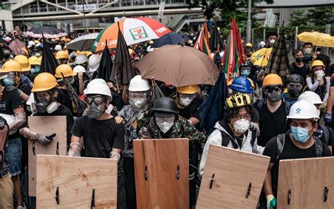 Hong Kong Protesters Clash With Police On Anniversary Of Handover To China