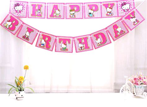 Hello Kitty Happy Birthday Banner