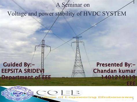 Voltage And Power Stability Of Hvdc System PPTX Technology Computing