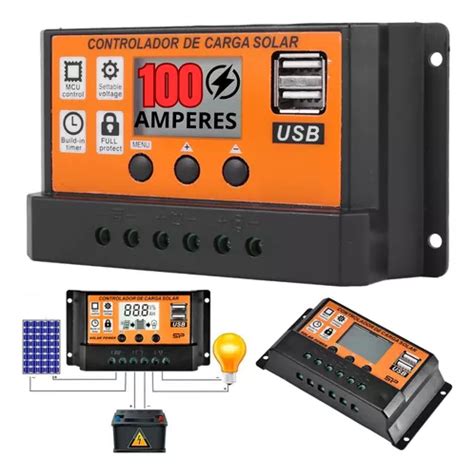 Controlador Carga a Regulador Painel Solar Automático Usb MercadoLivre