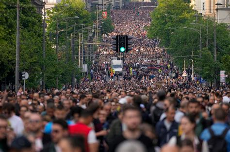 Thousands Protest Against Violence In Serbia As Authorities Reject