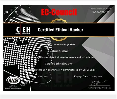 Rahul Kumar On Linkedin Finally I Beat The Lockdown Boredom By Become A Certified Ethical