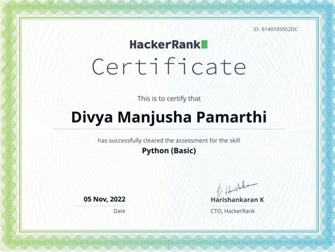 Divya Manjusha Pamarthi On Linkedin Hello Connections I Have Completed My Python Basic