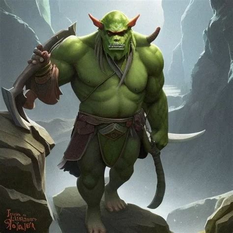 Ai Art Generator Cave Orc Orc In Cave Orc Cave