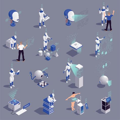 Machine Learning Icon Set Vector Art At Vecteezy