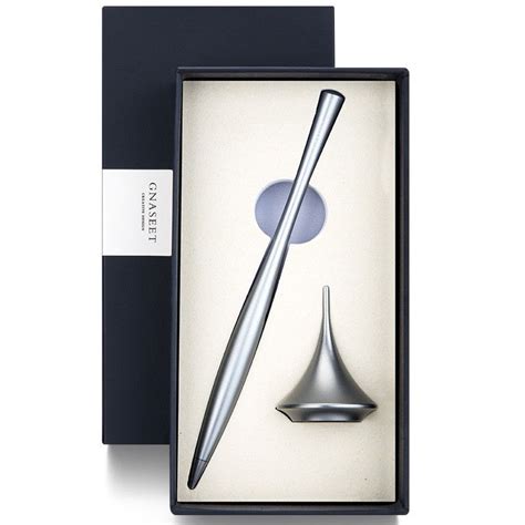 Inkless Eternal Metal Pen With Replaceable Metal Pen Tip Spinning Ba