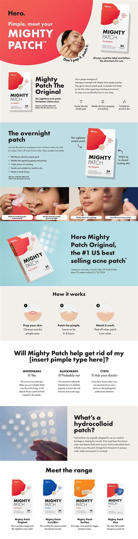 Buy Hero Mighty Patch The Original Pimple Patch 24pk Online At Chemist Warehouse®