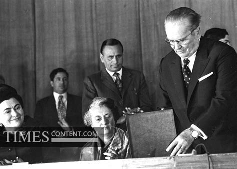 Marshal Tito News Photo Marshal Tito With Indira Gandhi