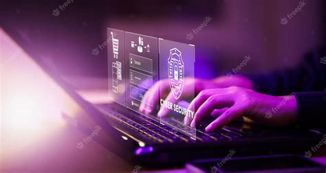 Premium Photo Cyber Security And Security Password Login Online Concept Hands Typing And