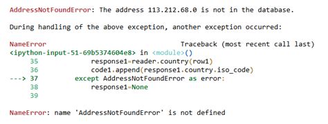 Python Except Errors Multiple Errors Stack Overflow