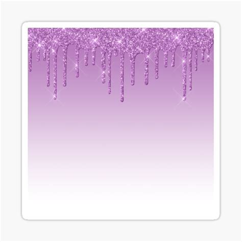 Womens Elegant Purple Dripping Glitter Nail Polish Effect Printed