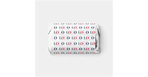 Colorful Custom Rectangle Business Logo Repeating Hersheys Miniatures