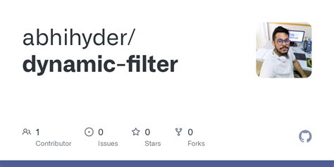 GitHub Abhihyder Dynamic Filter