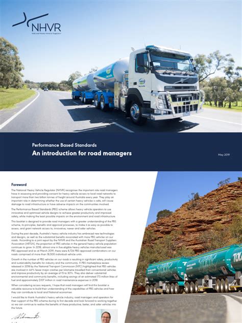Understanding Performance Based Standards Pdf Truck Trailer Vehicle