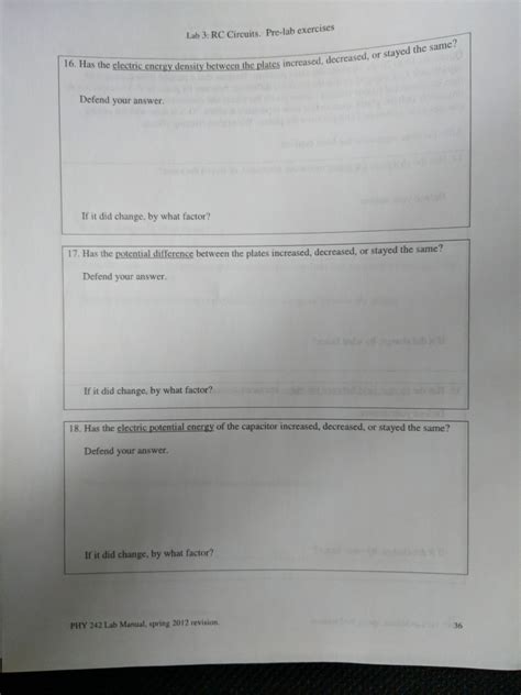 Lab 3 RC Circuits Pre Lab Exercises 16 Has The Chegg Com