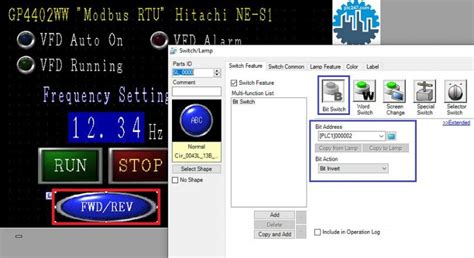 Proface HMI Modbus RTU Hitachi NE S1 Tutorial Plc247