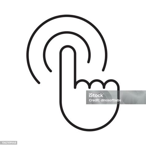 Ketuk Tekan Sentuhan Ilustrasi Stok Unduh Gambar Sekarang Halaman Web Ibu Jari Anggota