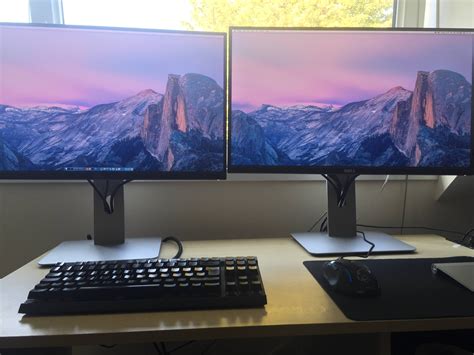 two identical monitors different heights this frustrates me more than