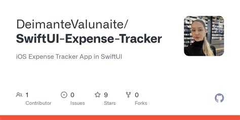 Github Deimantevalunaiteswiftui Expense Tracker Ios Expense Tracker App In Swiftui