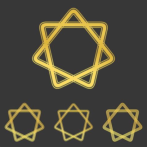 Vektor Desain Logo Bintang Lingkaran Emas Ai Eps Uidownload